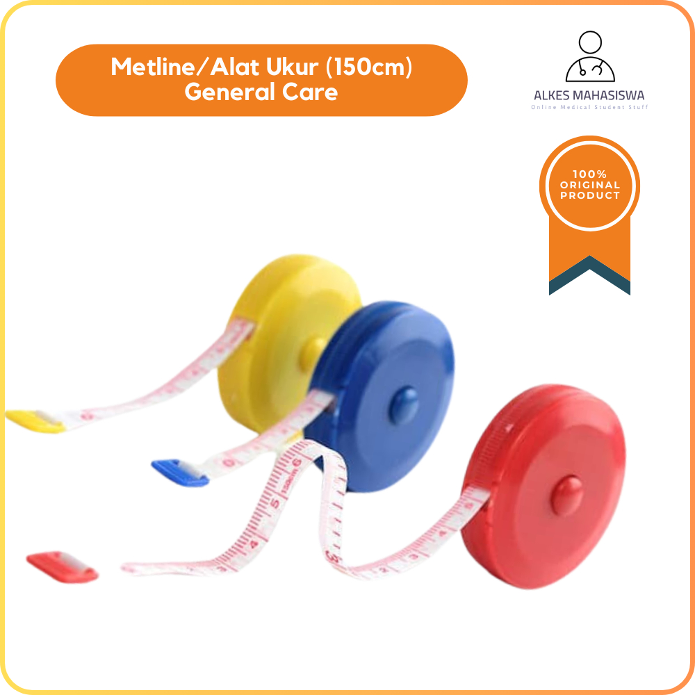 Jual Metlin Metline Meteran Gulung 150 cm Measuring Tape General Care ...