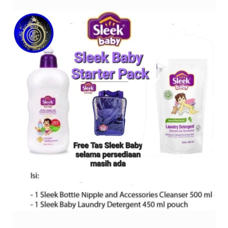 Jual Promo! Paket Hemat Sleek Baby Starter Pack ( Detergent 450 ml dan ...
