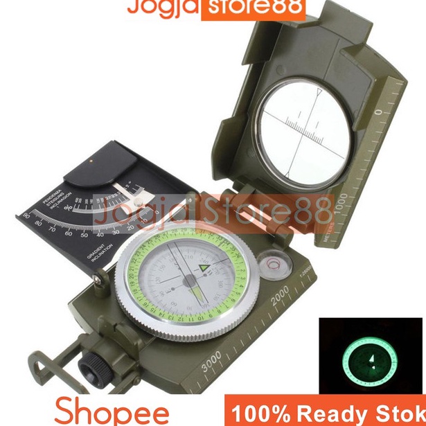 Jual KODE D87R Kompas Militer Menyala Dalam Gelap Terdapat Clinometer ...