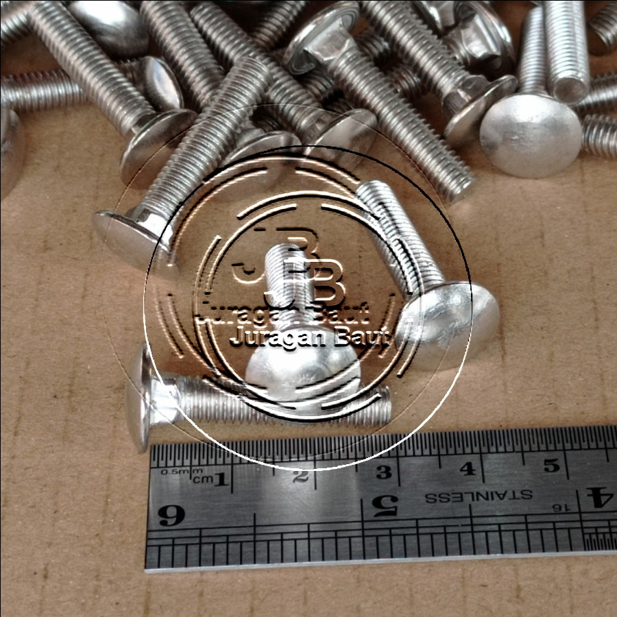 Jual BAUT PAGAR CB KUNCI 10 PANJANG 3CM 3 CM M6x30 PAYUNG BAMPER BEMPER ...