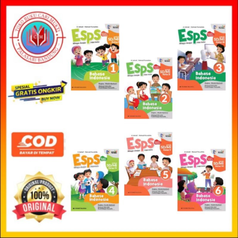 Jual BUKU ESPS BAHASA INDONESIA UNTUK SD/MI KELAS 1.2.3.4.5.6.KURIKULUM MERDEKA | Shopee Indonesia