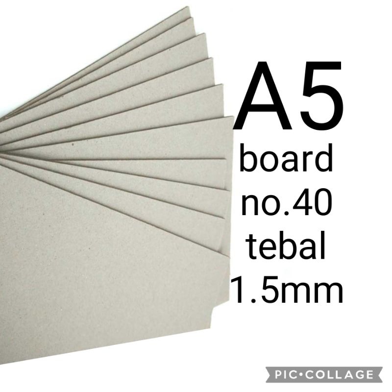 Jual Karton board / grey board no.40 A5 21x14.8cm | Shopee Indonesia