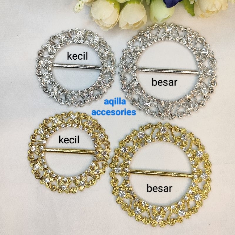 Jual Gesper ring rok lilit baja premium / gesper kain / gesper rok ...