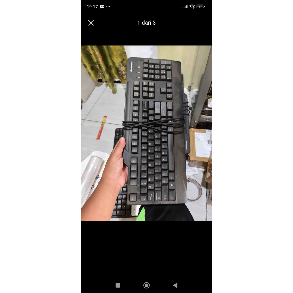 Jual keyboard PC merk lenovo colokan USB bandel kuat | Shopee Indonesia