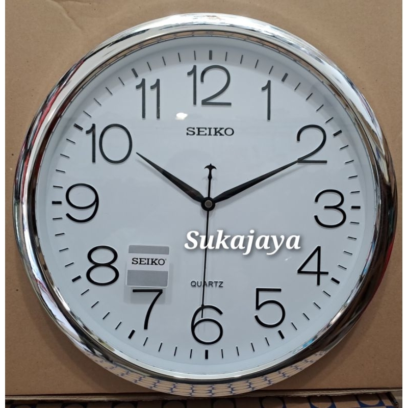 Jual jam dinding seiko putih besar 36cm ful crume | Shopee Indonesia