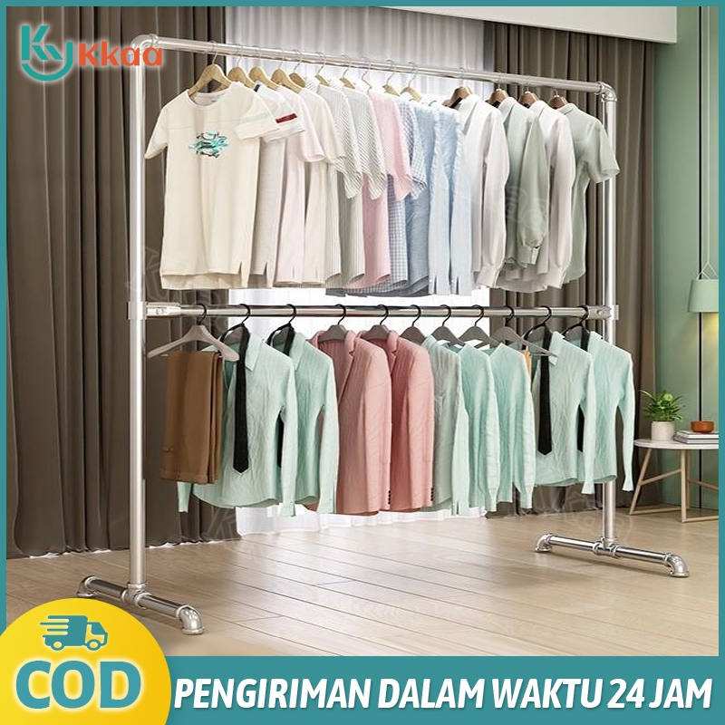Jual Gantungan Pakaian Logam Galvanis Rak Pengeringan Rak Pakaian ...
