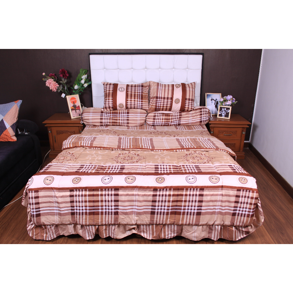 Jual Bedcover Bed Cover Queen Set Sprei, Sarung bantal dan guling ...