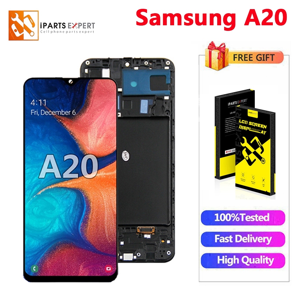 Jual IPARTSEXPERT LCD HP For Samsung Galaxy A20 A205 Original Set Touch ...