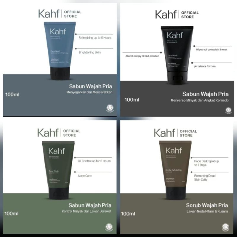 Jual ORIGINAL KAHF OFFICIAL STORE kemasan 100 ml all varian | Shopee ...