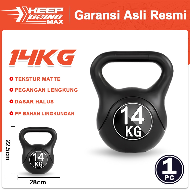 Jual Keep Going Max- Kettlebell 4KG/6KG/10KG/12KG/14kg/Olahraga Kebugaran/Tahan Aus dan Anti ...