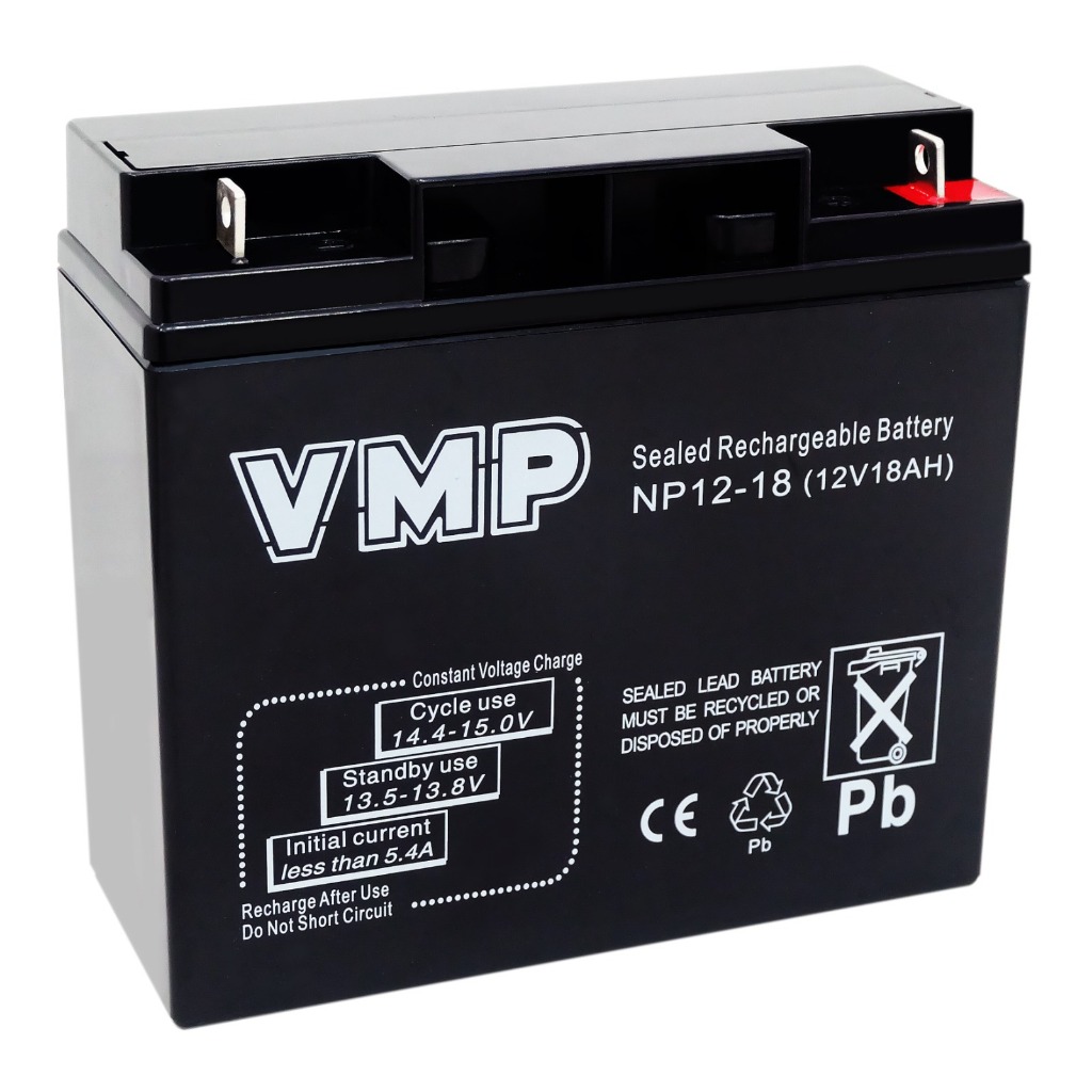 Jual Battery VMP SMTPower 12V 18AH 20HR NP12-18 SMT1218 Aki Baterai UPS ...