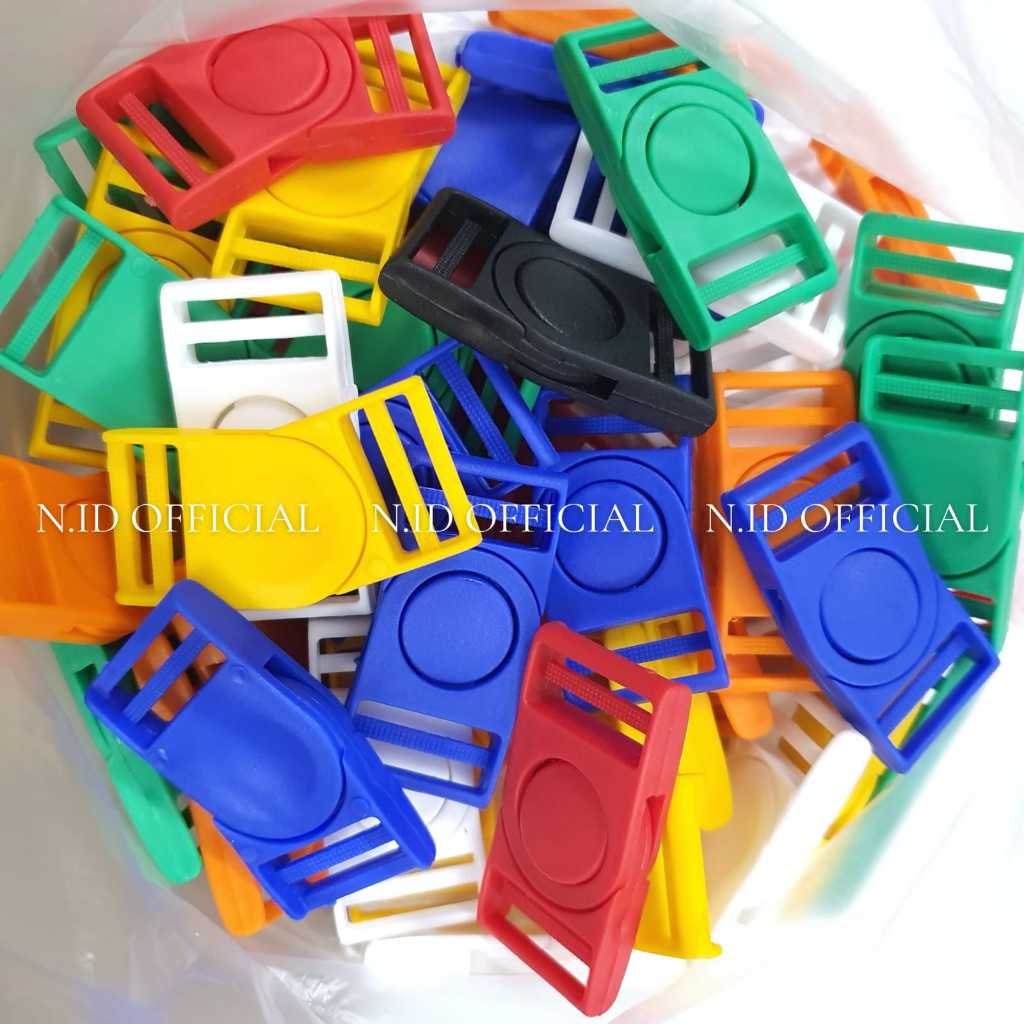 Jual Gesper Plastik Kunci Stopper Buckle ID Card Selot Putar Bulat Tas ...