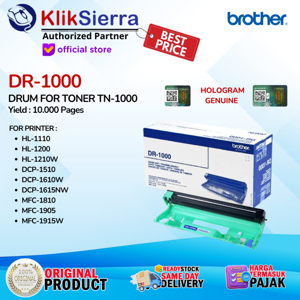 Jual BROTHER Drum DR-1000 | DR1000 Original | Shopee Indonesia