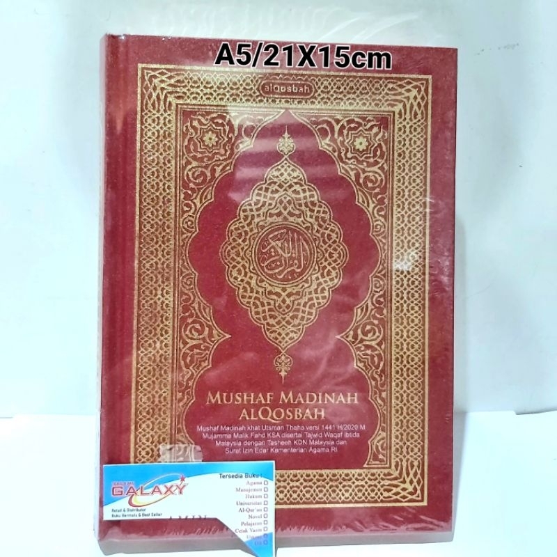Jual AL QURAN MADINAH A5 21x15cm ASLI UTSMANI THAHA - MUSHAF MADINAH ...