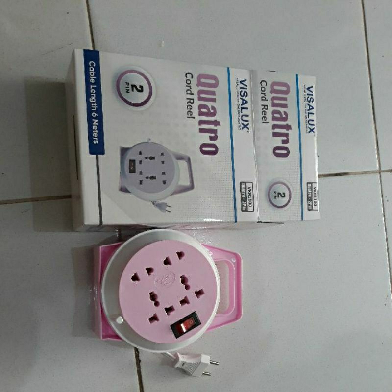 Jual VISALUX QUATRO KABEL ROLL VKR1100 KABEL 6 M | Shopee Indonesia