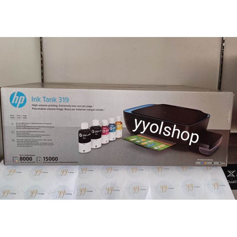 Jual PRINTER HP INK TANK 319 (PRINT SCAN COPY) GARANSI RESMI HP ...