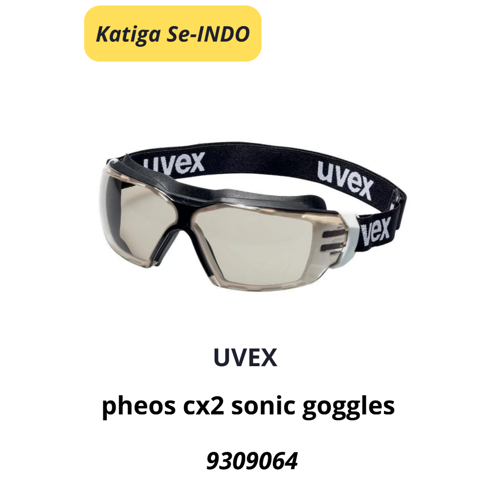 Jual UVEX Kacamata Safety Type 9309064 Pheos cx2 sonic goggles | Shopee Indonesia