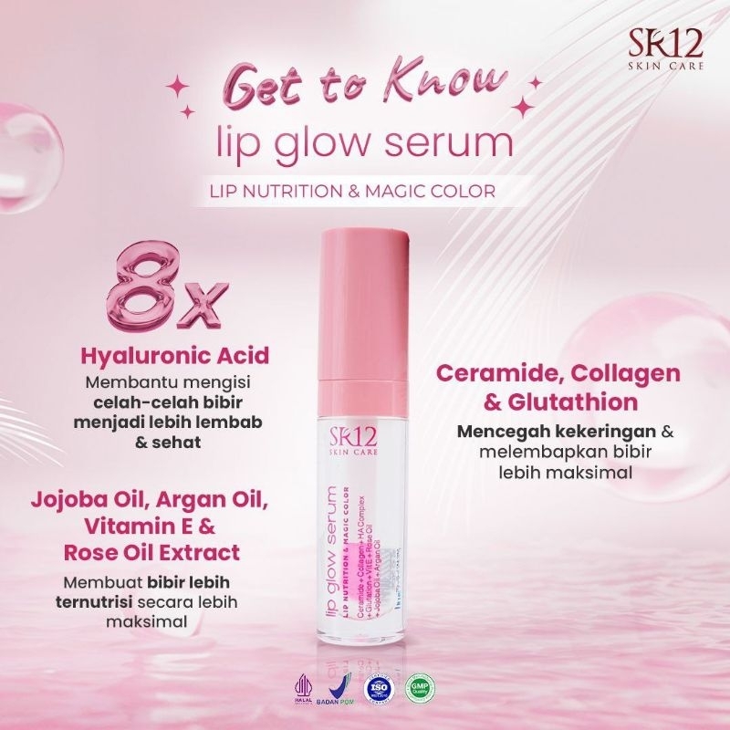 Jual Lip Glow SERUM SR12 / Lip Glow Magic SR12/Pelembab Bibir SR12/Tahan Seharian/Bibir Glow ...