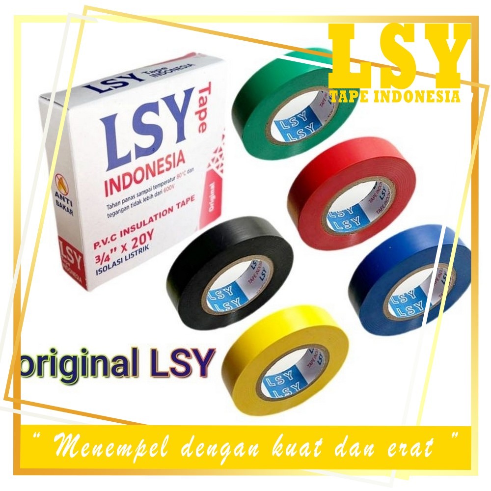 Jual LSY Isolasi Kabel 16mm x 18meter | Isolasi Listrik PVC Insulation ...