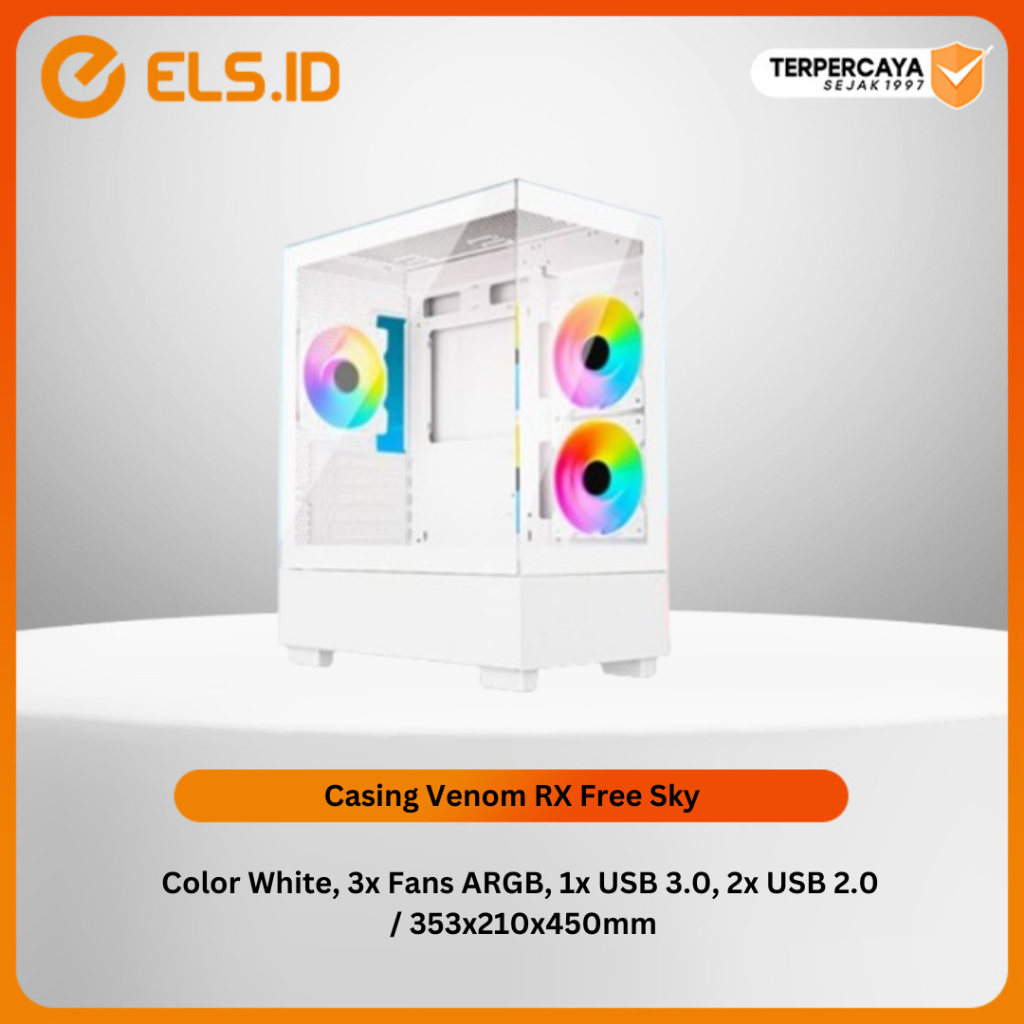 Jual Casing PC Venom RX Free Sky White | Shopee Indonesia