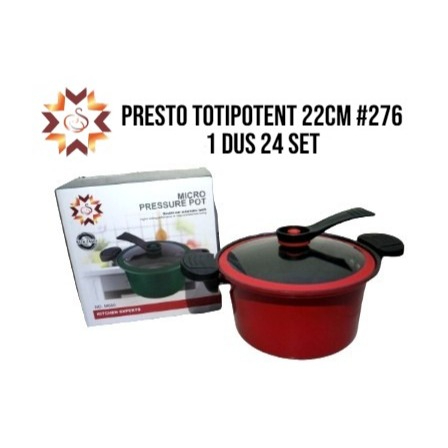 Jual Panci Presto Totipotent/ Teflon Pressure Cooker Pot Anti Lengket/ Panci Presto Serbaguna ...