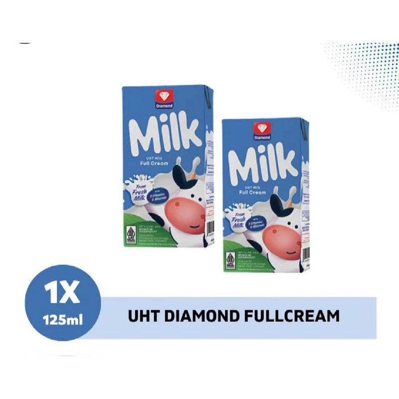 Jual Uht Milk Diamond Full cream 125ml | Shopee Indonesia