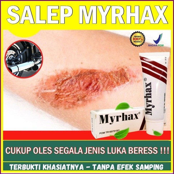 Jual myrhax 20gr salep luka bakar borok diabetes dan membersihkan luka ...