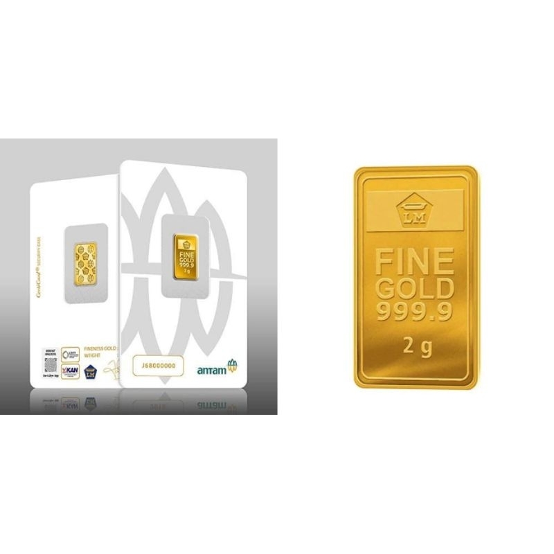 Jual Emas ANTAM logam mulia 2 gram seritifikat CERTIEYE 2024 | Shopee ...