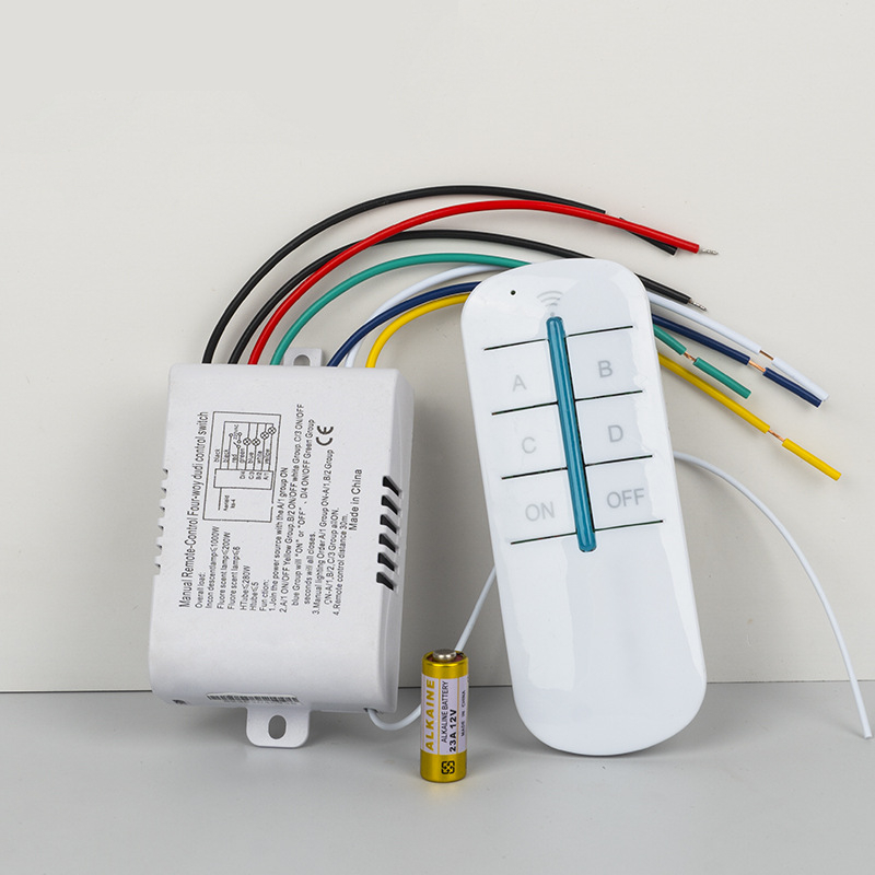 Jual Saklar Remote 4 Channel / 220V 1000w Remote Control Switch ...