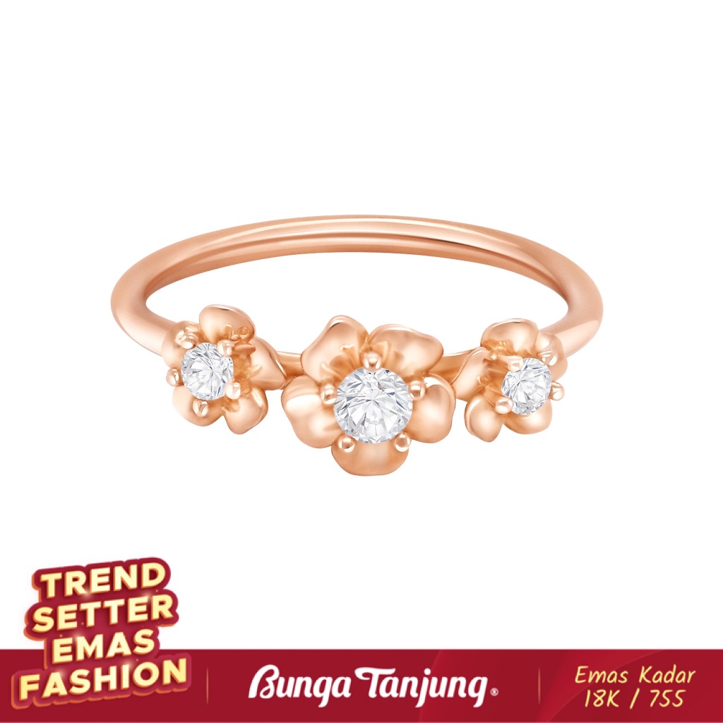 Jual JASMINE SERIES CINCIN 2 - SDW GOLD - EMAS 18K - BUNGA TANJUNG GOLD ...