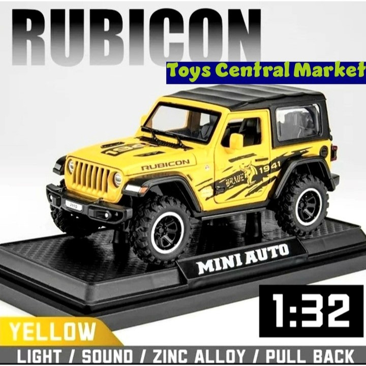Jual Die cast MINI AUTO miniatur mobil JEEP WRANGLER RUBICON 1941 skala ...