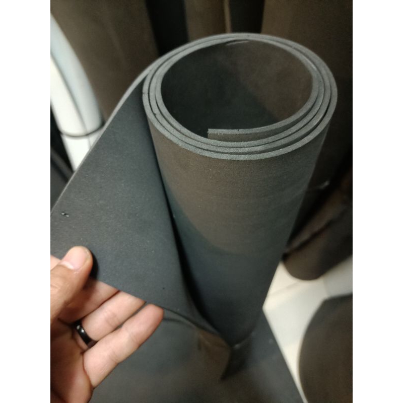 Jual Spon Eva hitam/Sponge busa ati tebel 2mm x 120cm x 1mtr | Shopee ...