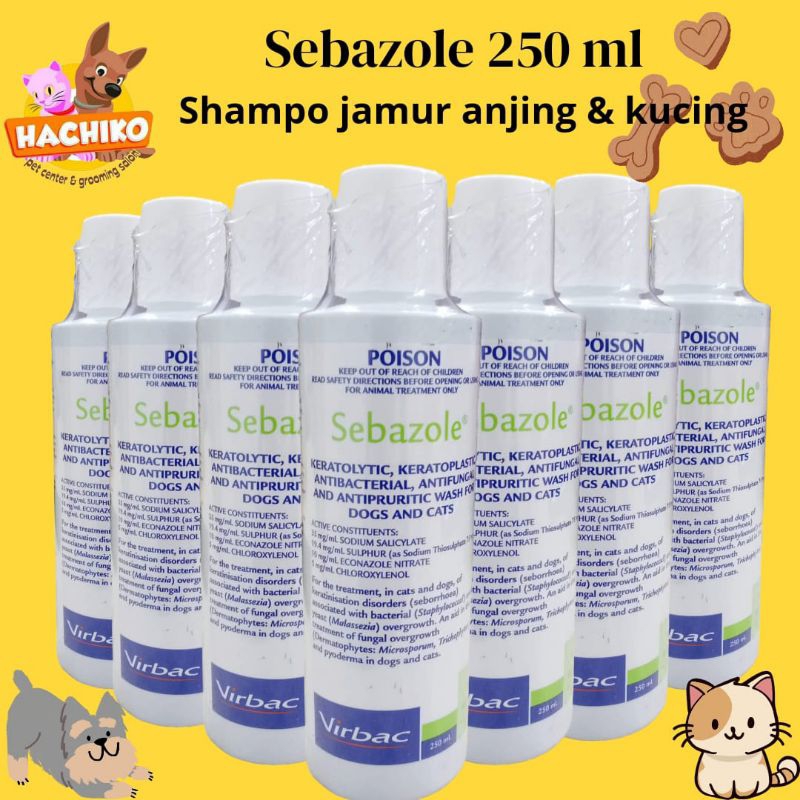Jual Shampo Sebazole Virbac 250ML / Shampo Anti Jamur Kucing Anjing ...