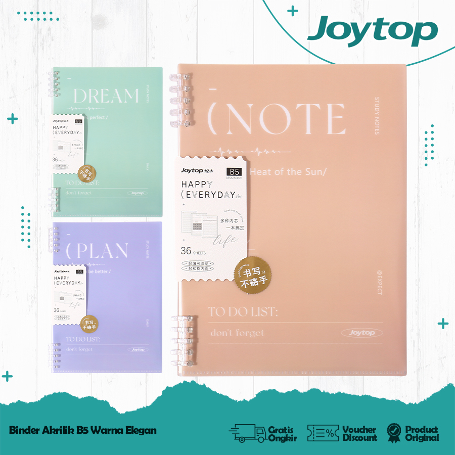 Jual JOYTOP Binder Notebook B5 A5 Buku Tulis Sekolah | Shopee Indonesia