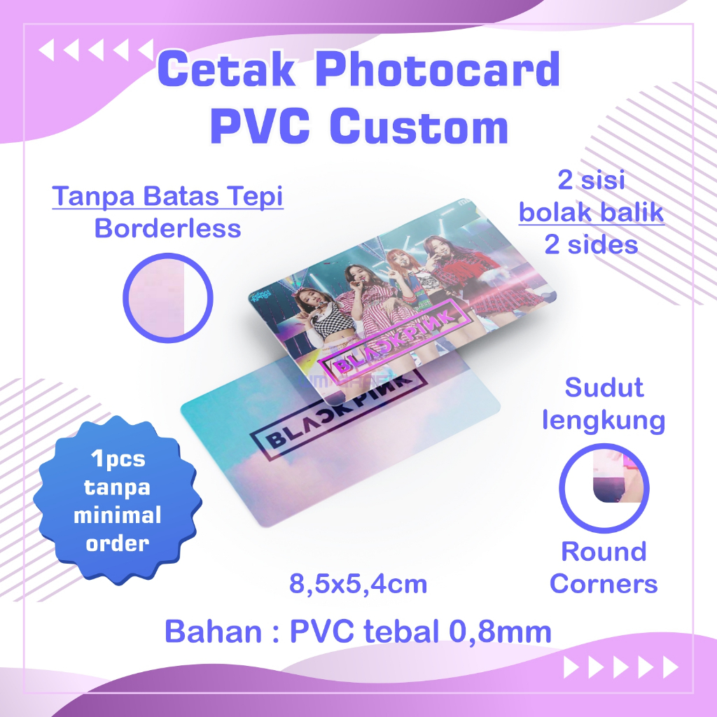 Jual Cetak Photocard Bahan PVC Foto Custom | Shopee Indonesia