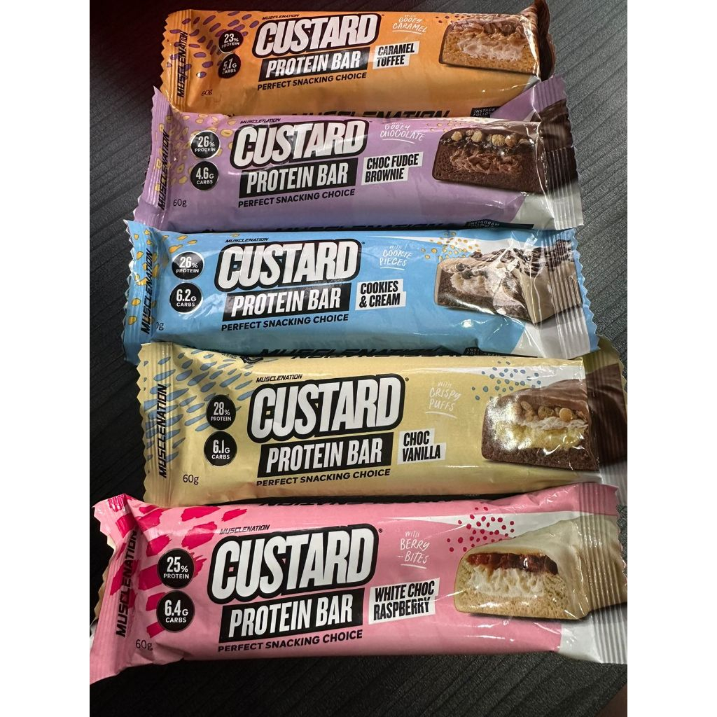 Jual Muscle Nation Custard Protein Bar 60g | Shopee Indonesia
