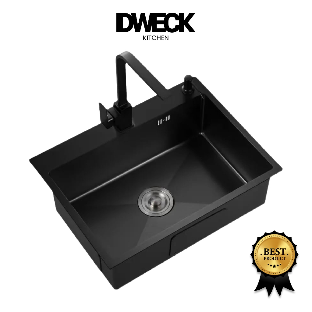 Jual DWECK - Kitchen Sink Stainless Steel 304 Black Small Kran Mixer ...