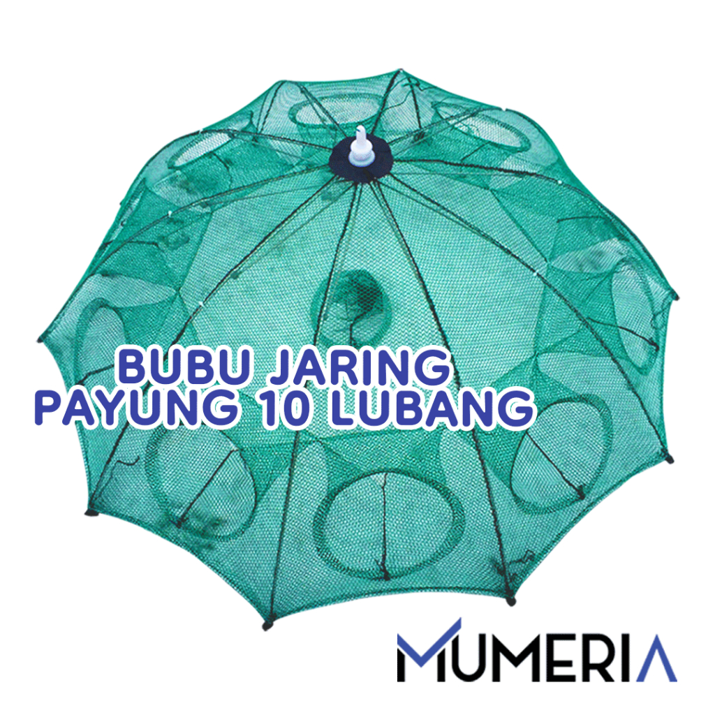 Jual Perangkap Bubu Payung 10 Lubang Alat Jaring Pancing Jala Ikan ...