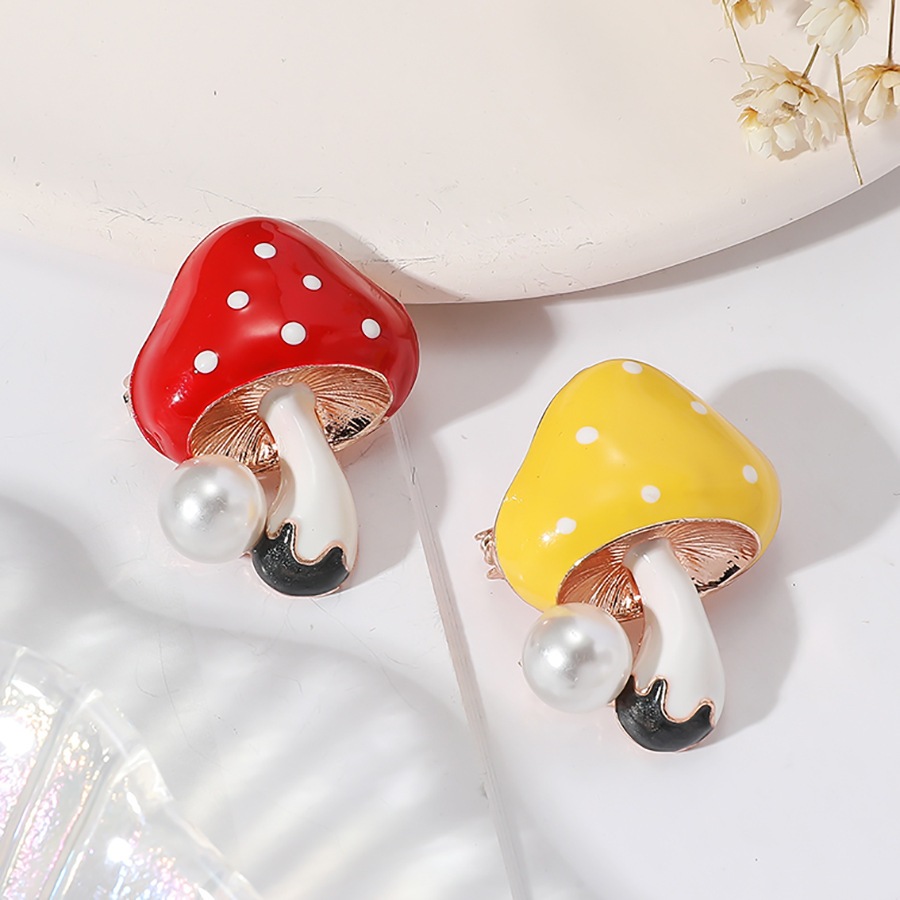 Jual Bros Premium Jamur Warna Cute Little Mushroom Brooch | Shopee ...