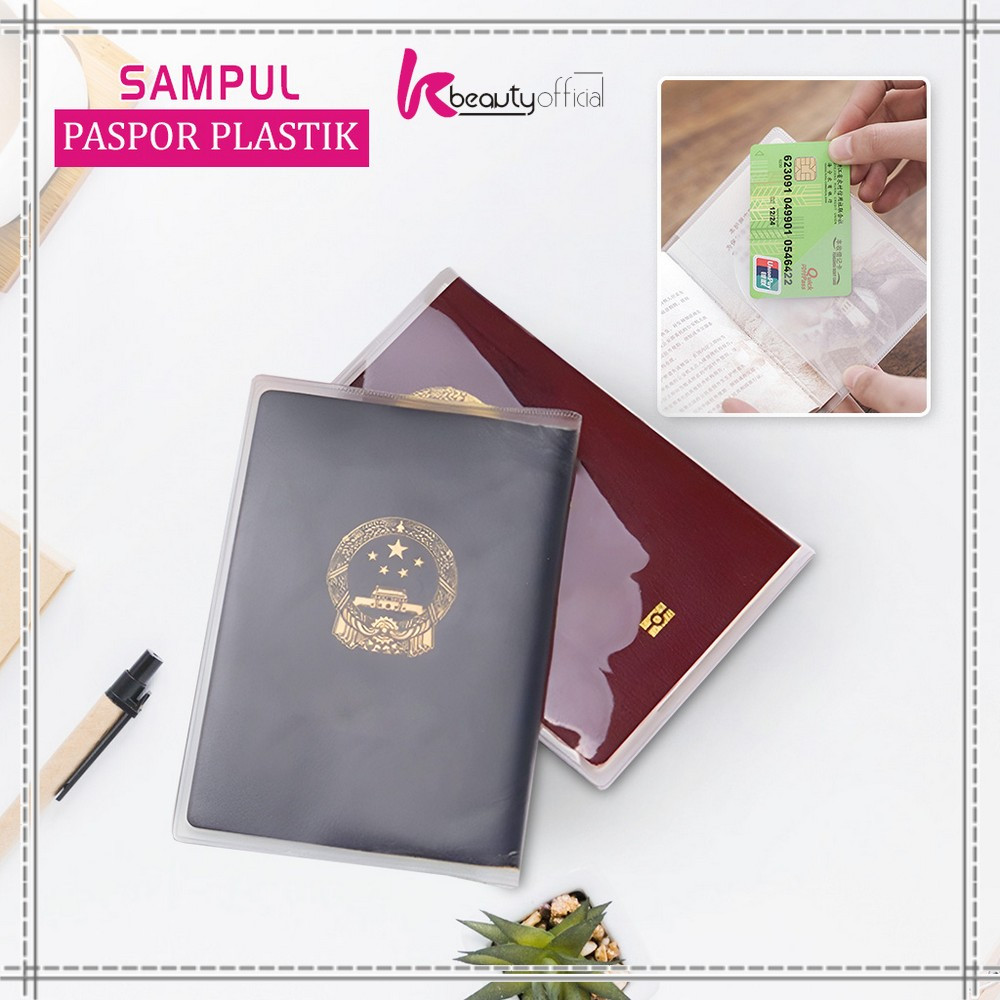 Jual KB-C1060 Sampul Passport Transparan Sampul Buku Nikah Cover ...