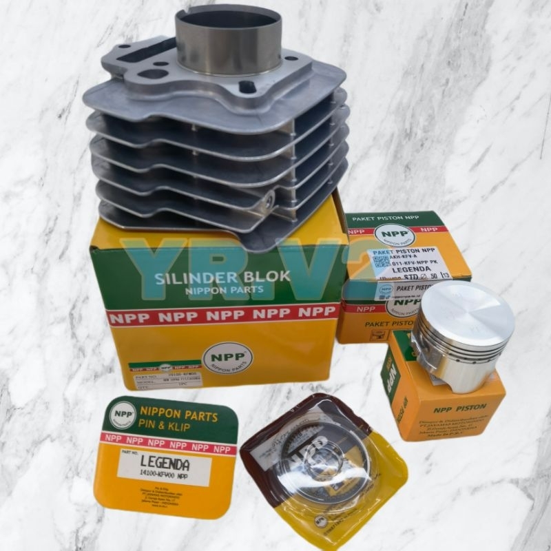 Jual Blok seher boring new supra fit/Legenda cylinder plus piston kit seher Supra Fit New/Lama ...