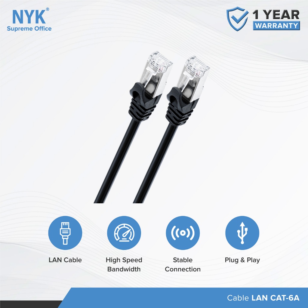 Jual NYK Kabel LAN CAT 6A FTP 20 Meter | Shopee Indonesia
