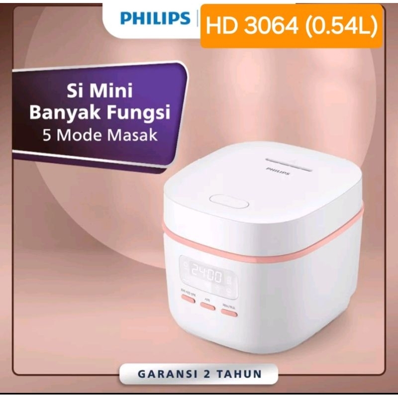 Jual Philips Magic Com Digital Mini 0.85 Liter HD3170 dan 0.54L HD3064 ...
