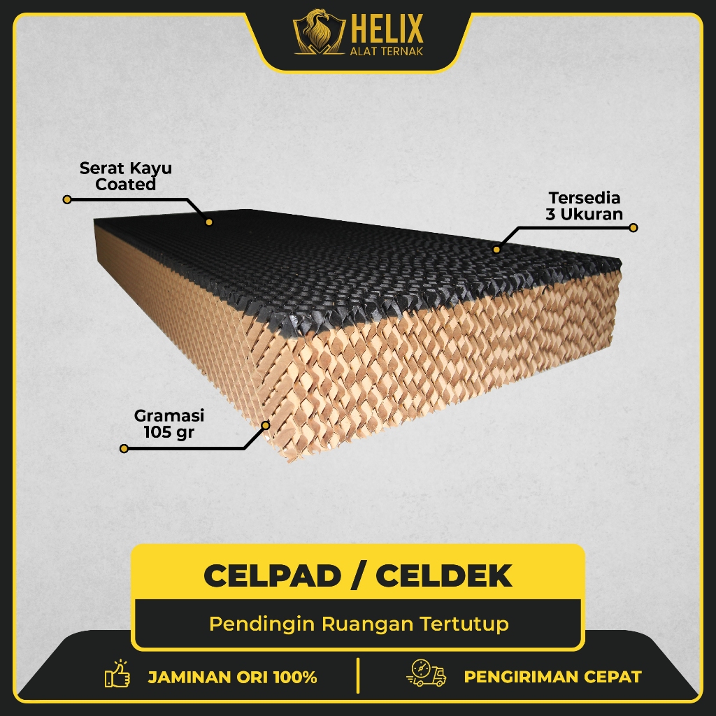 Jual Celdek Celpad Cooling Pad Kandang Ayam 150 / 180 / 200 x 60 x 15 ...
