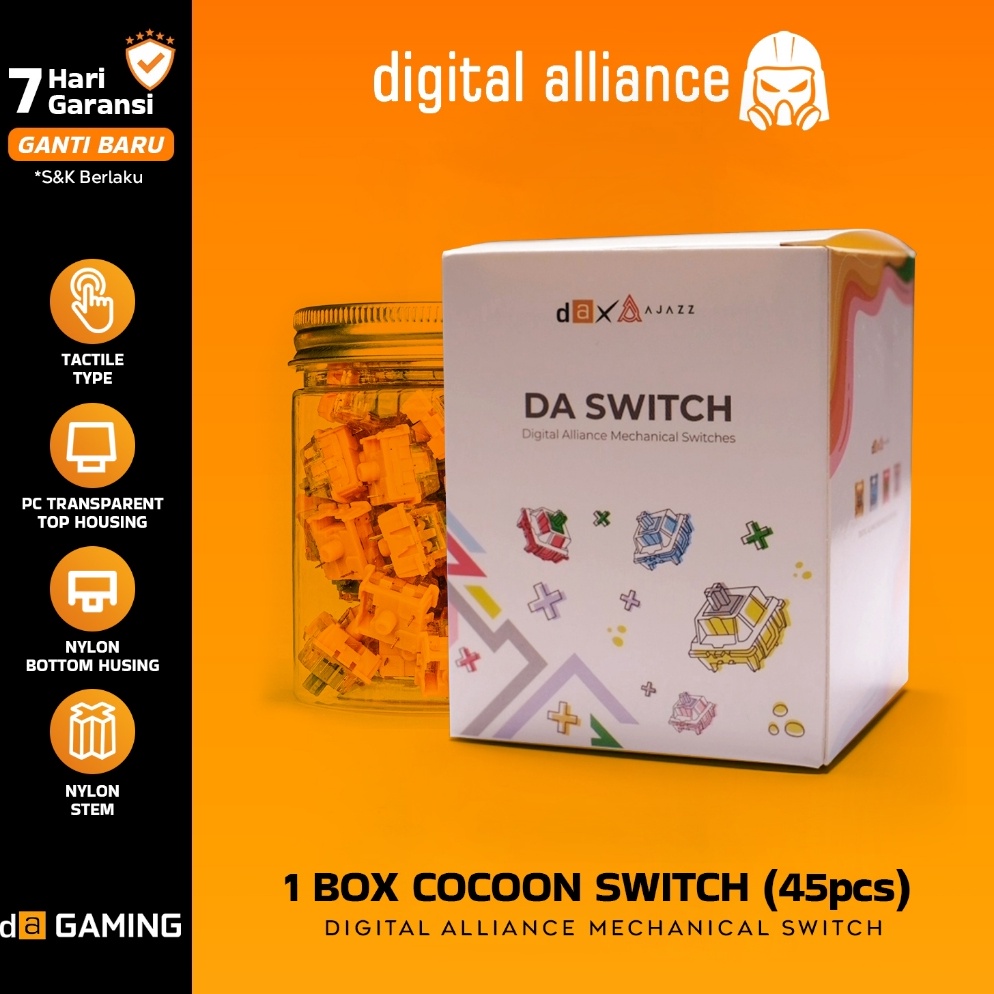 Jual Tidak Diragukan Switch DA x AJAZZ Cocoon 3 Pin Plate Mount 5g ...