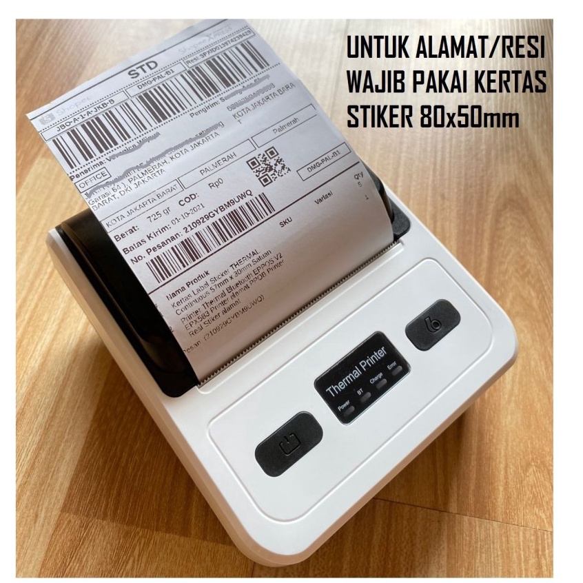 Jual SMARTCOM Printer Thermal Bluetooth 8mm Cetak Resi Alamat Struk ...