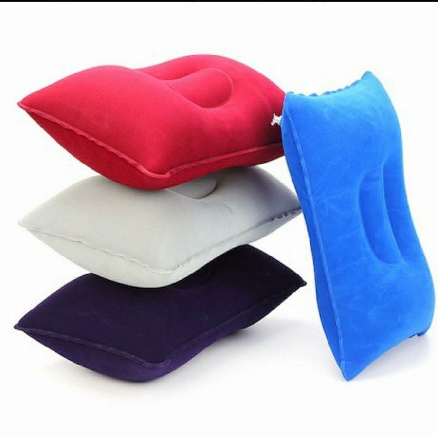 Jual Bantal Angin Portable Bantal Angin tiup Mini serbaguna | Shopee ...