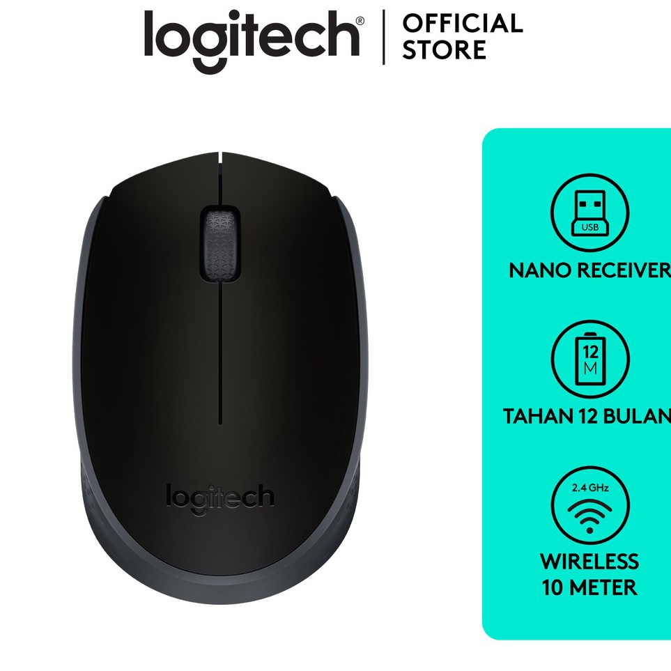 Jual Logitech M17 Mouse Wireless untuk Mac ChromeOS | Shopee Indonesia