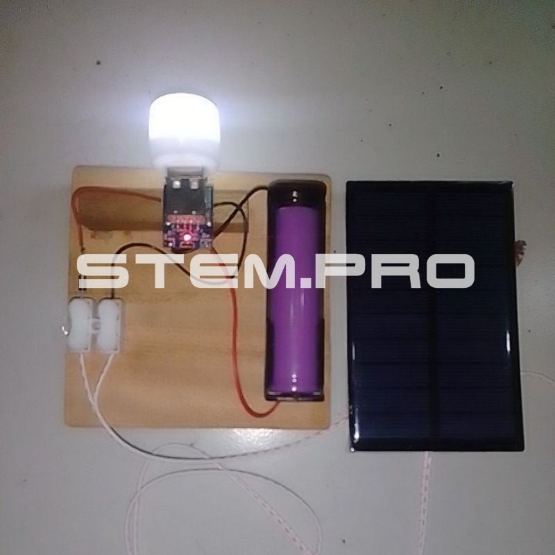 Jual Mini PLTS Power Bank Tenaga Surya Solar Panel Cell Prakarya DIY ...