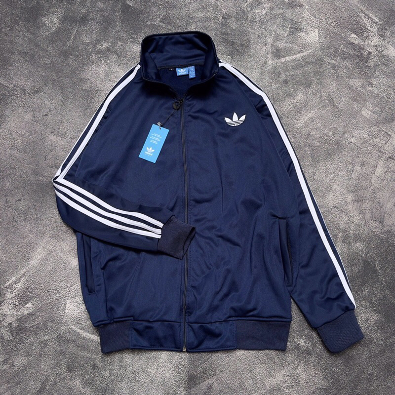 Jual TRACKTOP ADIDAS 3FOIL BIRU NAVY PUTIH | Shopee Indonesia